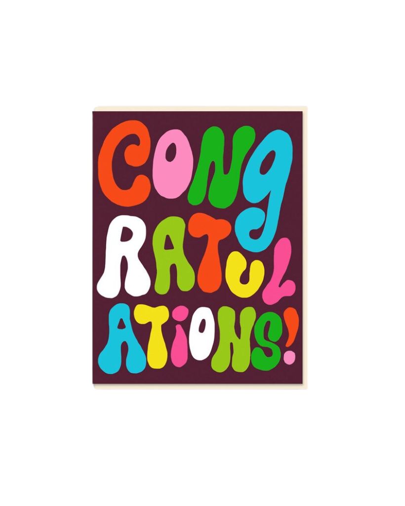 Groovy Congratulations Card – Poppies for Grace