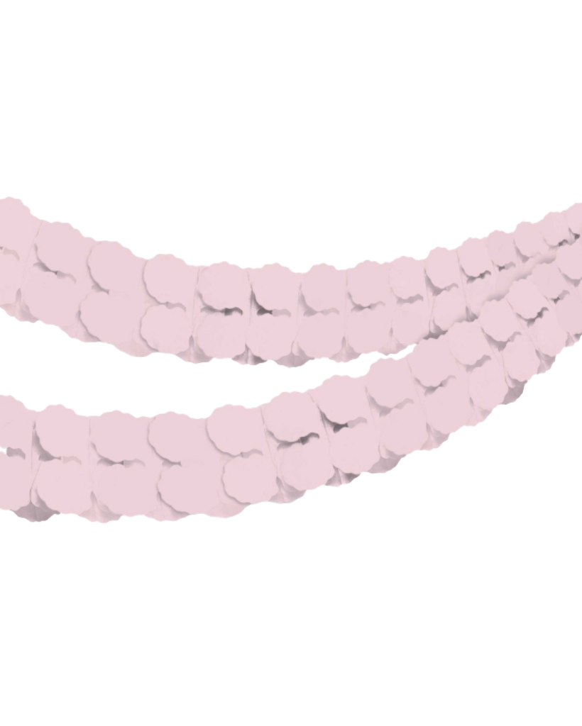 Pastel Pink Paper Garland – Poppies for Grace