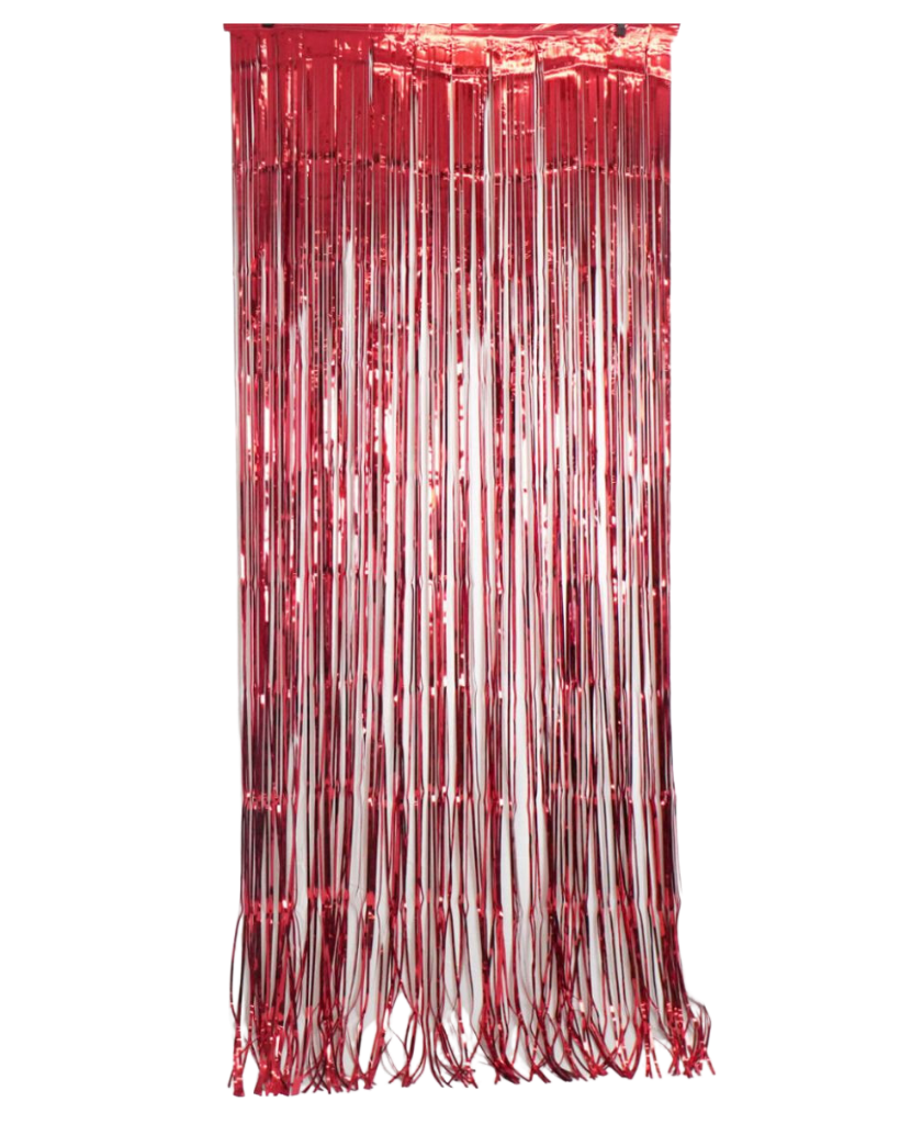 Red Foil Curtain – Poppies for Grace